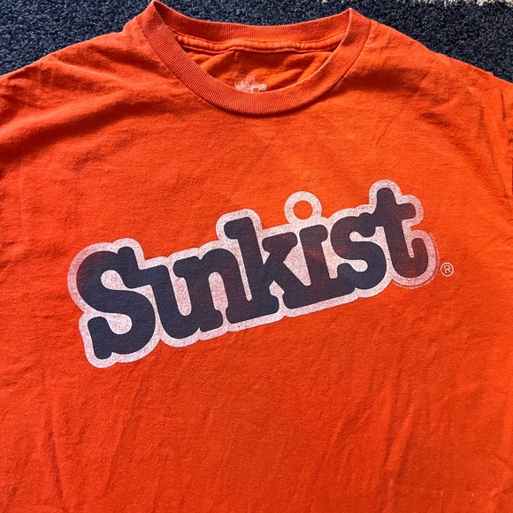 Soda | Shirts | Rare Vintage Sunkist Orange Faded Logo Graphic Tshirt ...